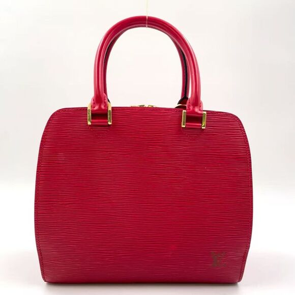 Louis Vuitton | Bags | Louis Vuitton Pont Neuf Epi Red Leather Handbag ...